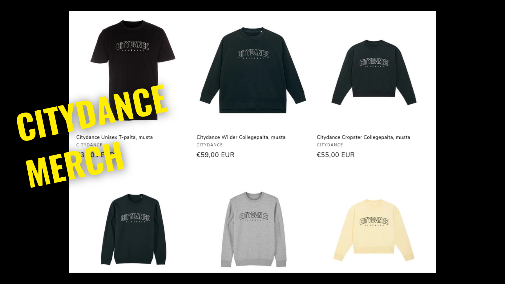 Tanssikeskus Citydance merch on jälleen täällä! - Tanssikeskus Citydance